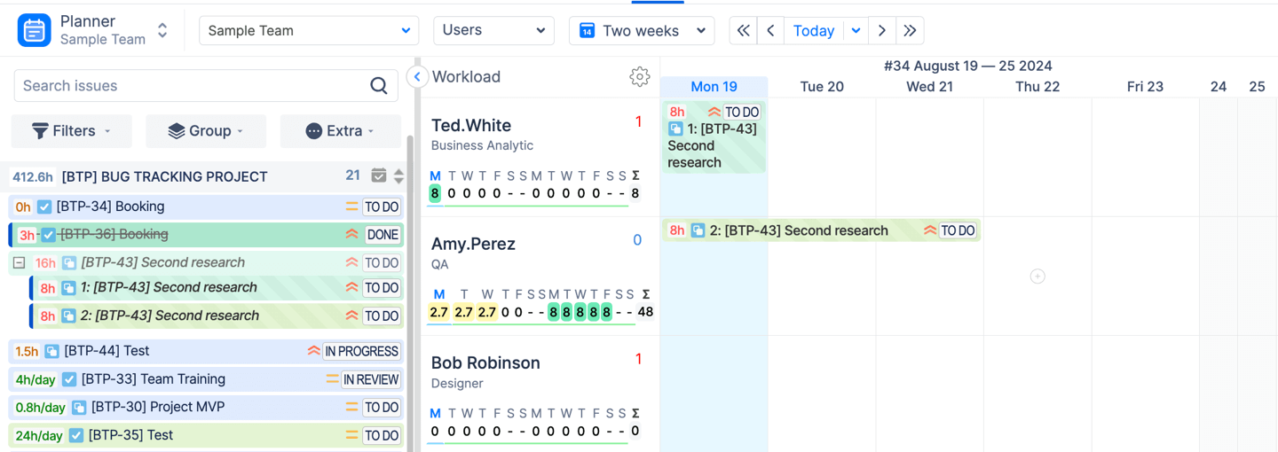 Assign Jira Tasks & Custom Events